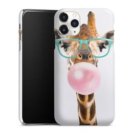 DeinDesign iPhone 11 Pro Max Handy Premium Case Smartphone Handyh&uuml;lle Schutzh&uuml;lle gl&auml;nzend Giraffe Animals Glasses Premium Case