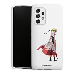 DeinDesign Galaxy A53 5G Handy Silikon H&uuml;lle Case wei&szlig; Handyh&uuml;lle Sensei Naruto Shippuden Hokage Silikon Case
