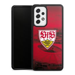 DeinDesign Galaxy A53 5G Handy Gallery Case Handyh&uuml;lle 9H Geh&auml;rtetes Glas R&uuml;ckseite H&uuml;lle Vfb Stuttgart Official Licensed Product Stadium Gallery Case