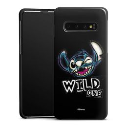 DeinDesign Galaxy S10 Handy Premium Case Smartphone Handyh&uuml;lle Schutzh&uuml;lle gl&auml;nzend Lilo & Stitch Disney Official Licensed Product Premium Case