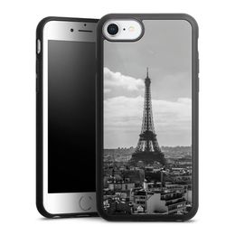 DeinDesign iPhone SE (2020) Handy Gallery Case Handyh&uuml;lle 9H Geh&auml;rtetes Glas R&uuml;ckseite H&uuml;lle Eiffeltour Paris France Gallery Case