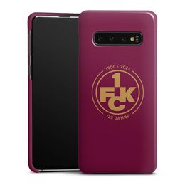 DeinDesign Galaxy S10 Handy Premium Case Smartphone Handyh&uuml;lle Schutzh&uuml;lle gl&auml;nzend 125 Jahre 1. Fc Kaiserslautern 1. Fck Premium Case