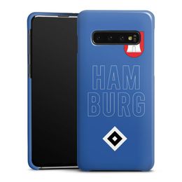 DeinDesign Galaxy S10 Handy Premium Case Smartphone Handyh&uuml;lle Schutzh&uuml;lle gl&auml;nzend Official Licensed Product Hamburg Hamburger Sv Premium Case