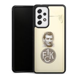 DeinDesign Galaxy A53 5G Handy Gallery Case Handyh&uuml;lle 9H Geh&auml;rtetes Glas R&uuml;ckseite H&uuml;lle Fritz Walter 1. Fc Kaiserslautern Logo Gallery Case