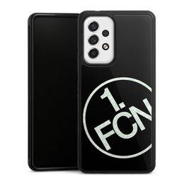 DeinDesign Galaxy A53 5G Handy Gallery Case Handyh&uuml;lle 9H Geh&auml;rtetes Glas R&uuml;ckseite H&uuml;lle 1. Fcn 1. Fc N&uuml;rnberg Logo Gallery Case