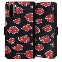 DeinDesign Huawei P30 Pro Handy Klapph&uuml;lle Handyh&uuml;lle aus Kunst Leder schwarz Flip Case Akatsuki Official Licensed Product Naruto Shippuden Sideflip mit langer 