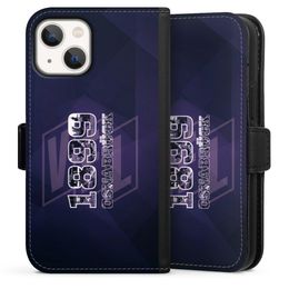 DeinDesign Galaxy A51 Handy Klapph&uuml;lle Handyh&uuml;lle aus Kunst Leder schwarz Flip Case Vfl Osnabr&uuml;ck Sports Official Licensed Product Sideflip mit Lasche