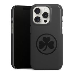 DeinDesign iPhone 15 Pro Handy Premium Case Smartphone Handyh&uuml;lle Schutzh&uuml;lle gl&auml;nzend Official Licensed Product Spvgg Greuther F&uuml;rth Clover Premium Case