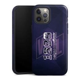 DeinDesign iPhone 12 Pro Max Handy Panzer Handyh&uuml;lle robuste Outdoor H&uuml;lle Schutzh&uuml;lle gl&auml;nzend Vfl Osnabr&uuml;ck Sports Official Licensed Product Tough Case