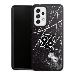 DeinDesign Galaxy A53 5G Handy Gallery Case Handyh&uuml;lle 9H Geh&auml;rtetes Glas R&uuml;ckseite H&uuml;lle H96 Hannover 96 Official Licensed Product Gallery Case