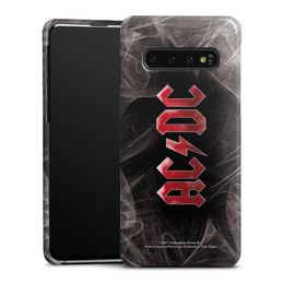 DeinDesign Galaxy S10 Handy Premium Case Smartphone Handyh&uuml;lle Schutzh&uuml;lle gl&auml;nzend Merchandise Acdc Logo Premium Case