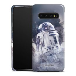 DeinDesign Galaxy S10 Handy Premium Case Smartphone Handyh&uuml;lle Schutzh&uuml;lle gl&auml;nzend Robot Merchandise Star Wars Premium Case