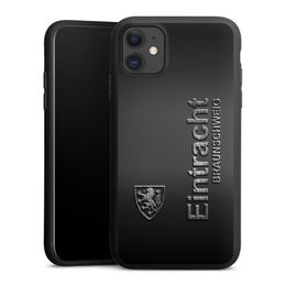 DeinDesign iPhone 11 Handy Premium Silikon H&uuml;lle Handyh&uuml;lle schwarz Case Official Licensed Product Eintracht Braunschweig Logo Silikon Premium Case