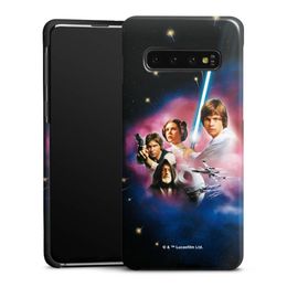 DeinDesign Galaxy S10 Handy Premium Case Smartphone Handyh&uuml;lle Schutzh&uuml;lle gl&auml;nzend Star Wars Lightsaber Merchandise Premium Case