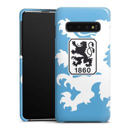 DeinDesign Galaxy S10 Handy Premium Case Smartphone Handyh&uuml;lle Schutzh&uuml;lle gl&auml;nzend Coat Of Arms Tsv 1860 M&uuml;nchen Official Licensed Product Premium Case
