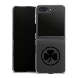 DeinDesign Galaxy Z Flip 5 Handy Hard Case Schutzh&uuml;lle transparent Smartphone Handy H&uuml;lle Spvgg Greuther F&uuml;rth Official Licensed Product Clover Hard Case