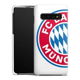 DeinDesign Galaxy S10 Handy Premium Case Smartphone Handyh&uuml;lle Schutzh&uuml;lle gl&auml;nzend Logo Fc Bayern M&uuml;nchen Fcb Premium Case