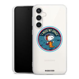 DeinDesign Galaxy S23 FE Handy Silikon H&uuml;lle Case transparent Handyh&uuml;lle Peanuts Weltall Snoopy Silikon Case