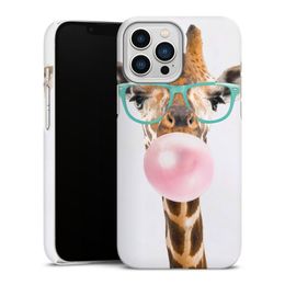 DeinDesign iPhone 13 Pro Max Handy Premium Case Smartphone Handyh&uuml;lle Schutzh&uuml;lle matt Giraffe Animals Glasses Premium Case