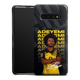 DeinDesign Galaxy S10 Handy Premium Case Smartphone Handyh&uuml;lle Schutzh&uuml;lle gl&auml;nzend Bvb Borussia Dortmund Karim Adeyemi Premium Case