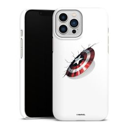 DeinDesign iPhone 13 Pro Max Handy Premium Case Smartphone Handyh&uuml;lle Schutzh&uuml;lle matt Captain America Official Licensed Product Marvel Premium Case
