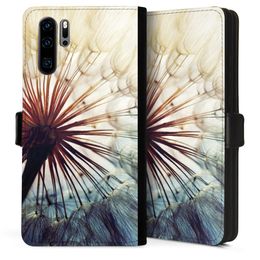 DeinDesign Huawei P30 Pro Handy Klapph&uuml;lle Handyh&uuml;lle aus Kunst Leder schwarz Flip Case Photography Dandelion Flowers Sideflip mit langer Lasche