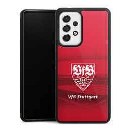 DeinDesign Galaxy A53 5G Handy Gallery Case Handyh&uuml;lle 9H Geh&auml;rtetes Glas R&uuml;ckseite H&uuml;lle Stadium Vfb Stuttgart Official Licensed Product Gallery Case