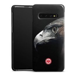DeinDesign Galaxy S10 Handy Premium Case Smartphone Handyh&uuml;lle Schutzh&uuml;lle gl&auml;nzend European Cup Official Licensed Product Eintracht Frankfurt Premium Case