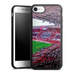 DeinDesign iPhone SE (2020) Handy Gallery Case Handyh&uuml;lle 9H Geh&auml;rtetes Glas R&uuml;ckseite H&uuml;lle Stadium Fcb Fc Bayern M&uuml;nchen Gallery Case