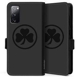 DeinDesign Galaxy S20 Handy Klapph&uuml;lle Handyh&uuml;lle aus Kunst Leder schwarz Flip Case Official Licensed Product Spvgg Greuther F&uuml;rth Clover Sideflip mit Lasche
