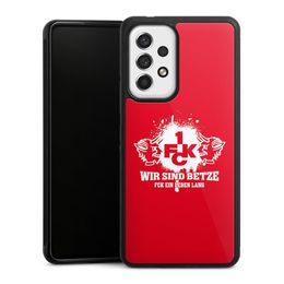 DeinDesign Galaxy A53 5G Handy Gallery Case Handyh&uuml;lle 9H Geh&auml;rtetes Glas R&uuml;ckseite H&uuml;lle Spruch 1. Fc Kaiserslautern Official Licensed Product Gallery Case