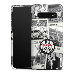 DeinDesign Galaxy S10 Handy Premium Case Smartphone Handyh&uuml;lle Schutzh&uuml;lle gl&auml;nzend Retro Official Licensed Product Eintracht Frankfurt Premium Case