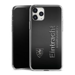DeinDesign iPhone 11 Pro Max Handy Silikon H&uuml;lle Case transparent Handyh&uuml;lle Logo Eintracht Braunschweig Official Licensed Product Silikon Case