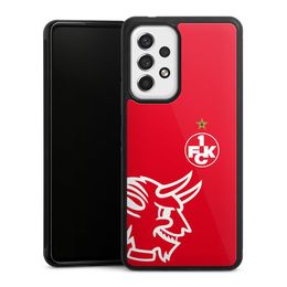 DeinDesign Galaxy A53 5G Handy Gallery Case Handyh&uuml;lle 9H Geh&auml;rtetes Glas R&uuml;ckseite H&uuml;lle Star 1. Fc Kaiserslautern Devil Gallery Case