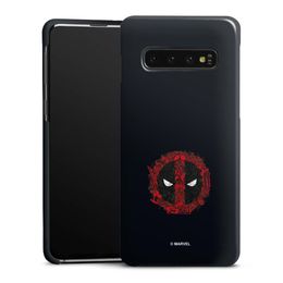DeinDesign Galaxy S10 Handy Premium Case Smartphone Handyh&uuml;lle Schutzh&uuml;lle gl&auml;nzend Logo Marvel Deadpool Premium Case