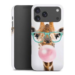DeinDesign iPhone 17 Pro Max Handy Premium Case Smartphone Handyh&uuml;lle Schutzh&uuml;lle gl&auml;nzend Giraffe Animals Glasses Premium Case