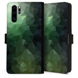 DeinDesign Huawei P30 Pro Handy Klapph&uuml;lle Handyh&uuml;lle aus Kunst Leder schwarz Flip Case Tarnmuster Geometric Mosaic Sideflip mit langer Lasche