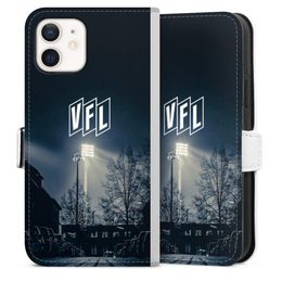 DeinDesign iPhone 12 Handy Klapph&uuml;lle Handyh&uuml;lle aus Kunst Leder wei&szlig; Flip Case Soccer Vfl Osnabr&uuml;ck Official Licensed Product Sideflip mit Lasche