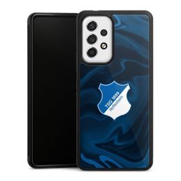 DeinDesign Galaxy A53 5G Handy Gallery Case Handyh&uuml;lle 9H Geh&auml;rtetes Glas R&uuml;ckseite H&uuml;lle Jersey Tsg 1899 Hoffenheim Official Licensed Product Gallery Case