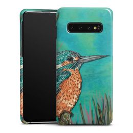 DeinDesign Galaxy S10 Handy Premium Case Smartphone Handyh&uuml;lle Schutzh&uuml;lle gl&auml;nzend Painting Bird Animals Premium Case