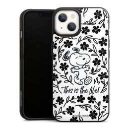 DeinDesign iPhone 13 Handy PLA Handyh&uuml;lle Handyh&uuml;lle aus nachwachsenden Rohstoffen Organic Case Peanuts Flowers Snoopy Organic Case