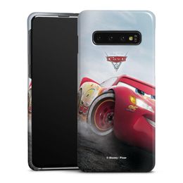 DeinDesign Galaxy S10 Handy Premium Case Smartphone Handyh&uuml;lle Schutzh&uuml;lle gl&auml;nzend Lightning Mcqueen 95 Official Licensed Product Cars Premium Case