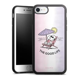 DeinDesign iPhone SE (2020) Handy Gallery Case Handyh&uuml;lle 9H Geh&auml;rtetes Glas R&uuml;ckseite H&uuml;lle Snoopy Official Licensed Product Peanuts Gallery Case