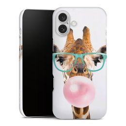 DeinDesign iPhone 16 Plus Handy Premium Case Smartphone Handyh&uuml;lle Schutzh&uuml;lle matt Giraffe Animals Glasses Premium Case