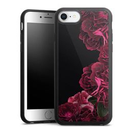 DeinDesign iPhone SE (2020) Handy Gallery Case Handyh&uuml;lle 9H Geh&auml;rtetes Glas R&uuml;ckseite H&uuml;lle Rose Vintage Pink Gallery Case
