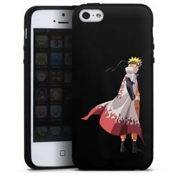 DeinDesign iPhone SE (2016-2019) Handy Silikon H&uuml;lle Case schwarz Handyh&uuml;lle Sensei Naruto Shippuden Hokage
