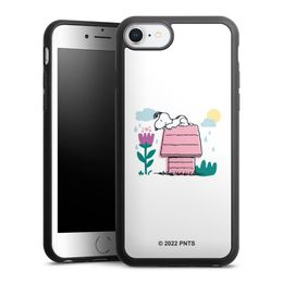 DeinDesign iPhone SE (2020) Handy Gallery Case Handyh&uuml;lle 9H Geh&auml;rtetes Glas R&uuml;ckseite H&uuml;lle Official Licensed Product Snoopy Dog Gallery Case