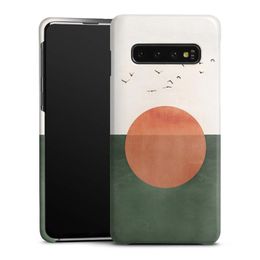 DeinDesign Galaxy S10 Handy Premium Case Smartphone Handyh&uuml;lle Schutzh&uuml;lle gl&auml;nzend Sunshine Bird Sunset Premium Case