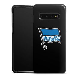 DeinDesign Galaxy S10 Handy Premium Case Smartphone Handyh&uuml;lle Schutzh&uuml;lle gl&auml;nzend Official Licensed Product Logo Hertha Bsc Premium Case