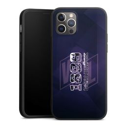 DeinDesign iPhone 12 Pro Handy Premium Silikon H&uuml;lle Handyh&uuml;lle schwarz Case Vfl Osnabr&uuml;ck Sports Official Licensed Product Silikon Premium Case